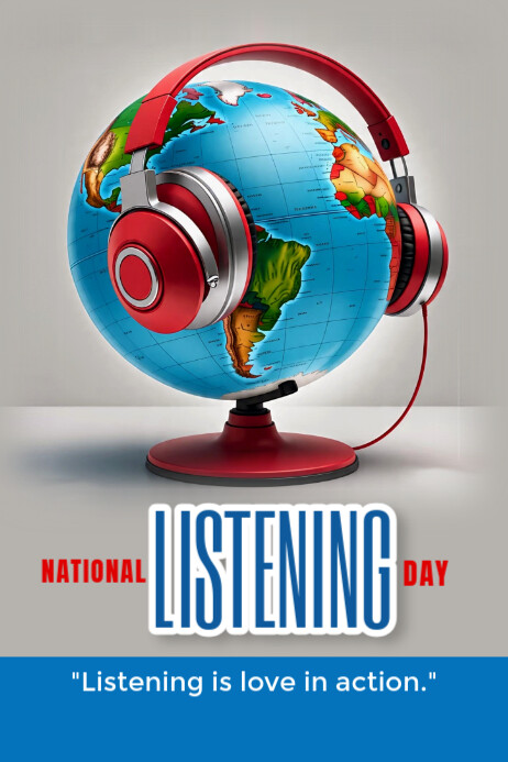 Listening is love in action Template | PosterMyWall