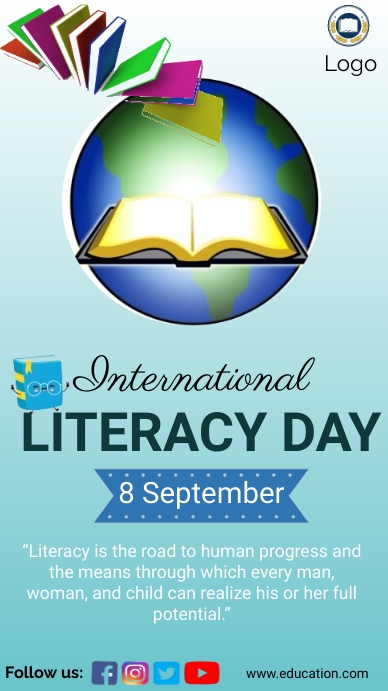 Literacy day Template | PosterMyWall