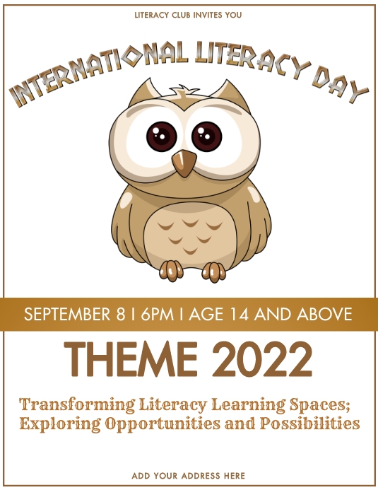 Literacy Day Template | PosterMyWall