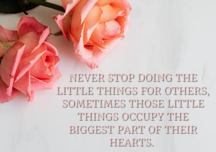 LITTLE AND HEARTS QUOTE TEMPLATE | PosterMyWall