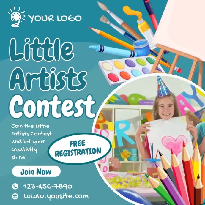 Little Artist Contest Template | PosterMyWall