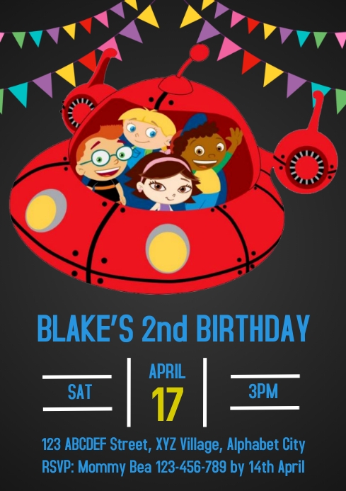 Copy of Little Einsteins Birthday Invitation | PosterMyWall