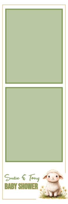 Little Lamb Baby Shower 4x6 Photo Frame Template | PosterMyWall