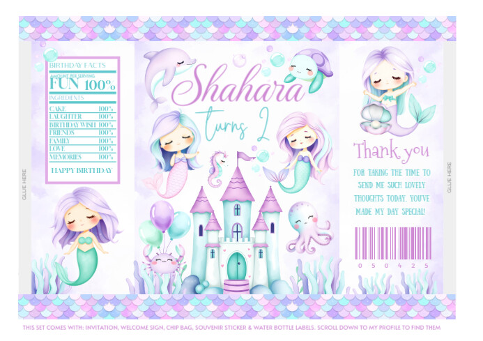 Little Mermaid Template | PosterMyWall