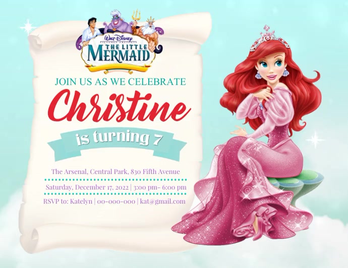 Copy of Little mermaid | PosterMyWall