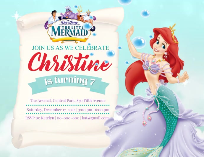 Copy of Little mermaid | PosterMyWall