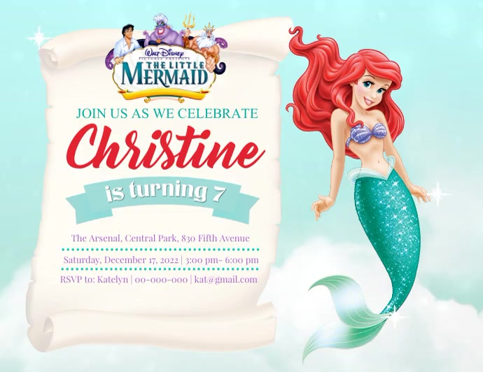 Copy of Little mermaid | PosterMyWall