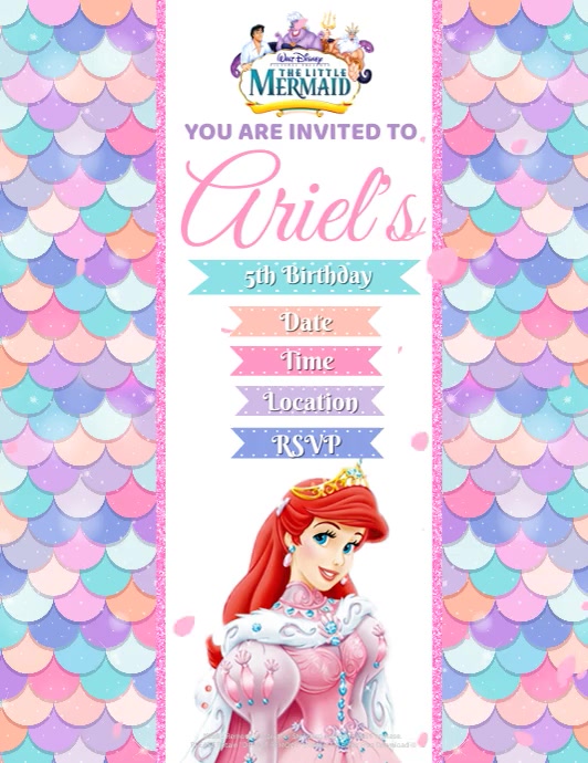 Little mermaid Template | PosterMyWall