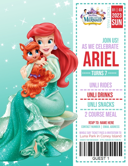 Copy of little mermaid | PosterMyWall