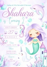 Little Mermaid Template | PosterMyWall