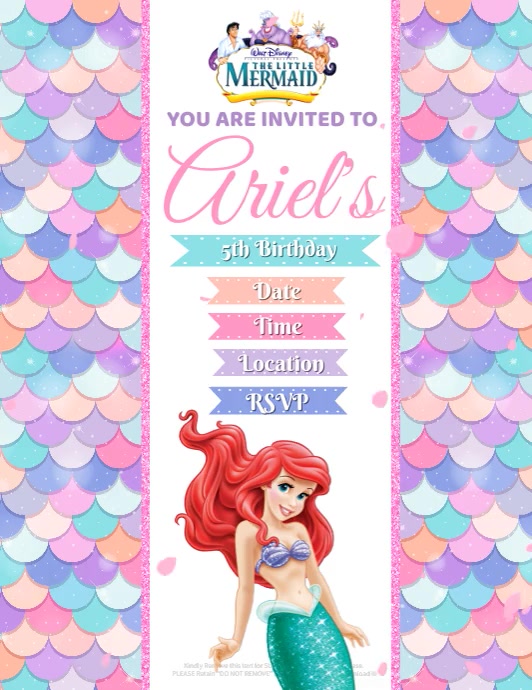 Little mermaid Template | PosterMyWall