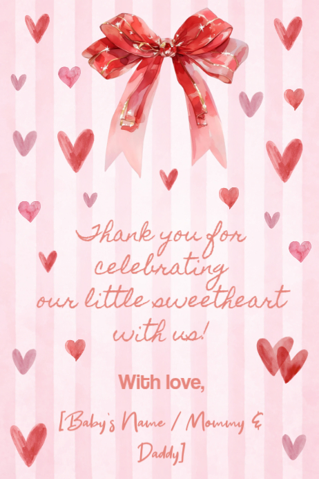 little sweetheart tag Template | PosterMyWall
