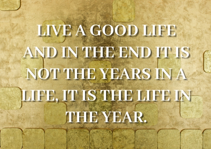 Copy of LIVE AND LIFE QUOTE TEMPLATE | PosterMyWall