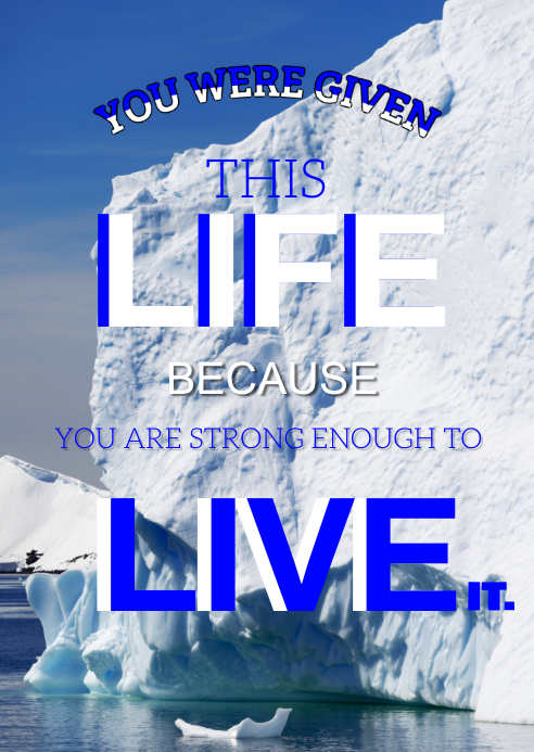 LIVE AND LIFE QUOTE TEMPLATE | PosterMyWall