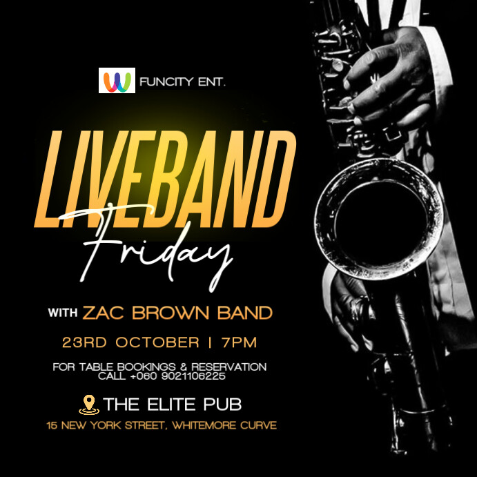 Copy of live band | PosterMyWall