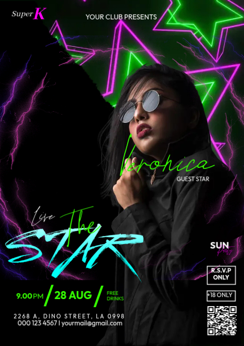 Plantilla de Live Club Flyer | PosterMyWall