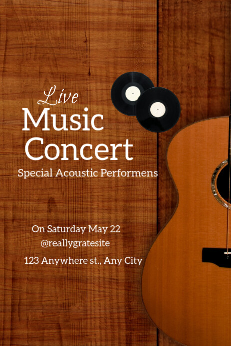 live concert concert flyer music event flyer Template | PosterMyWall