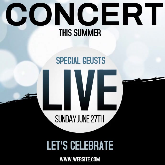 Copy of LIVE CONCERT EVENT TEMPLATE | PosterMyWall