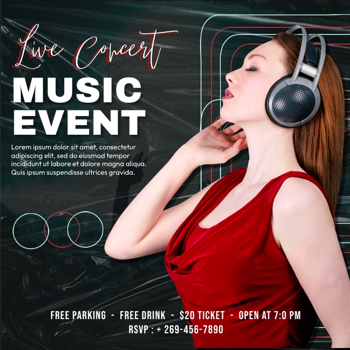 Live Concert Music Template | PosterMyWall