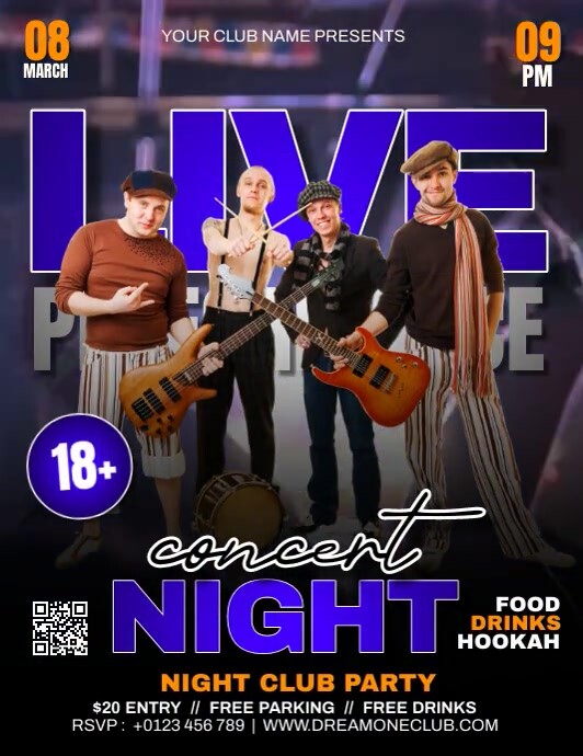 Copy of Live Concert Night | PosterMyWall