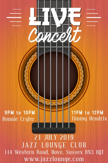 Live Concert Poster Template | PosterMyWall