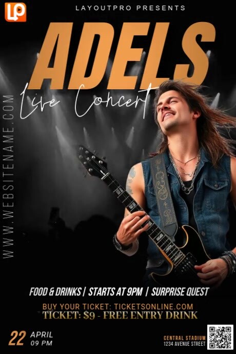 Live Concert Video Template | PosterMyWall
