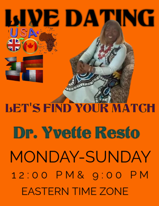 Live Dating Template | PosterMyWall