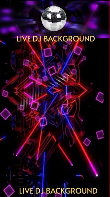 Live Dj Background Video 9:16 display Template | PosterMyWall