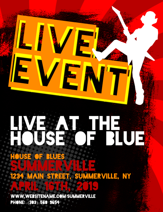 Live Event Flyer Template | PosterMyWall