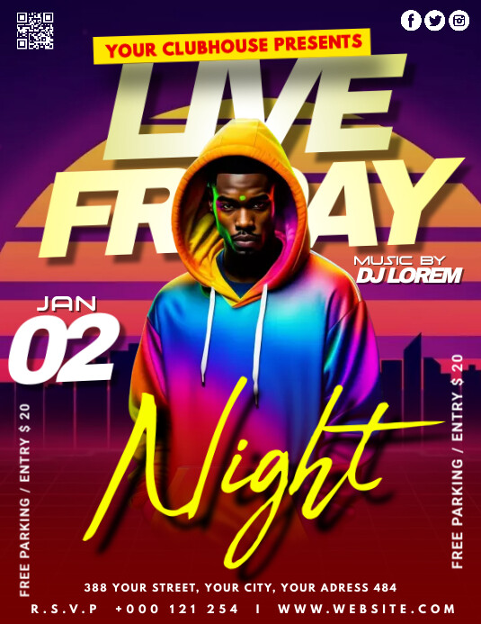 live friday.a Template | PosterMyWall