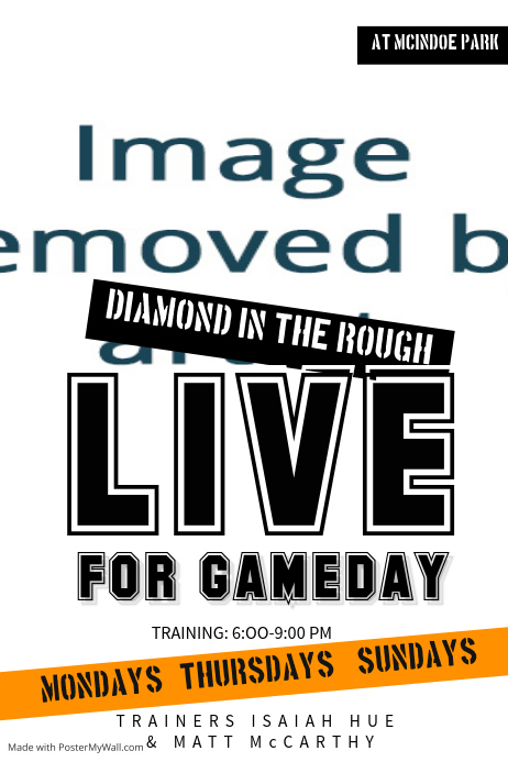 Copy of Live Game day Rugby Poster Template | PosterMyWall