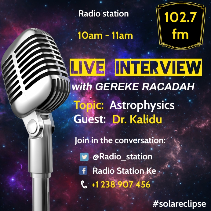 Live interview Template | PosterMyWall