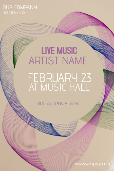 live music band concert flyer template | PosterMyWall