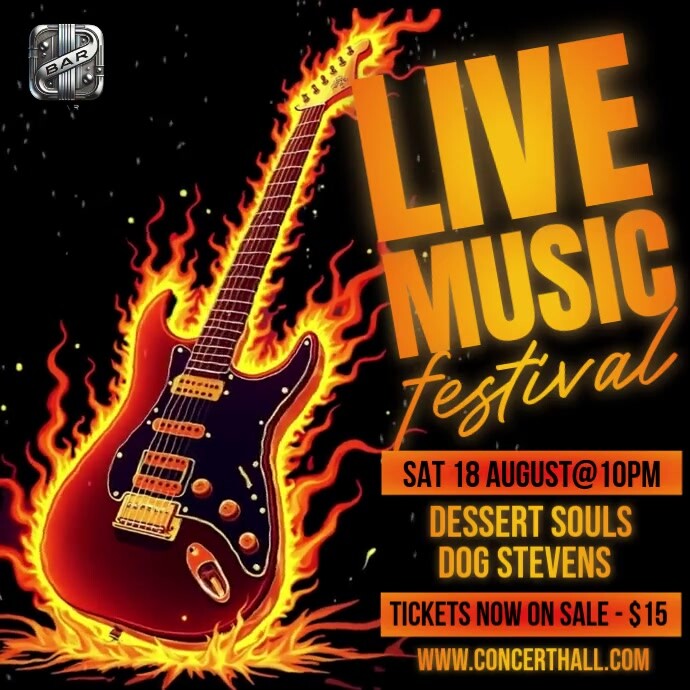 Live Music Concert - Video Instagram Post Template | PosterMyWall