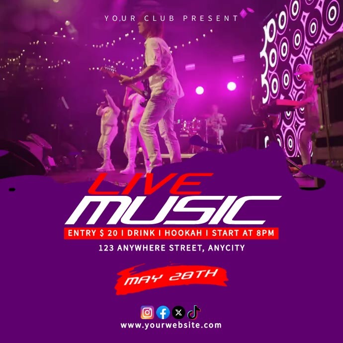 Live Music Template | PosterMyWall