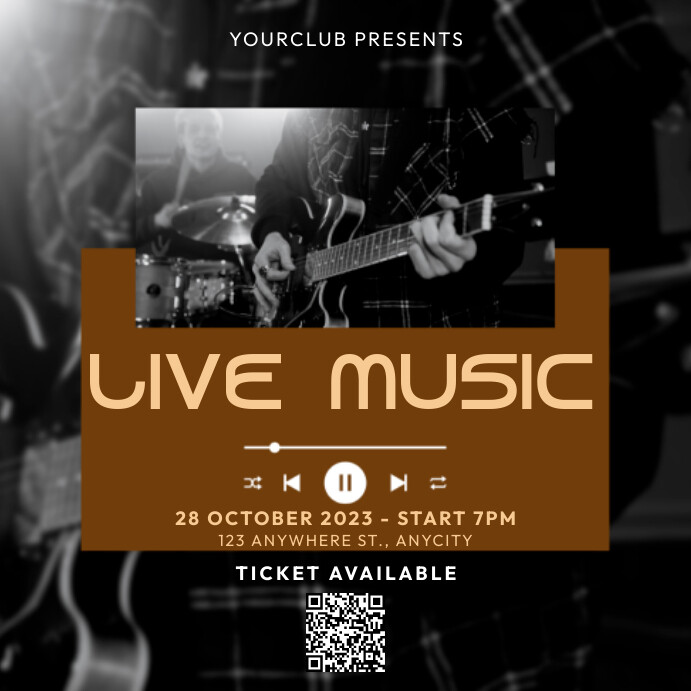 Live Music Template | PosterMyWall