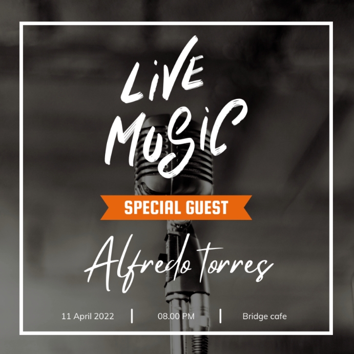 LIVE MUSIC Template | PosterMyWall