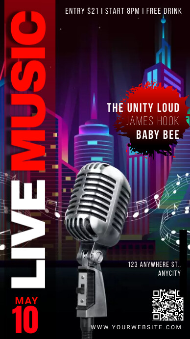 Modèle Live Music | PosterMyWall