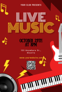 Live Music Template | PosterMyWall