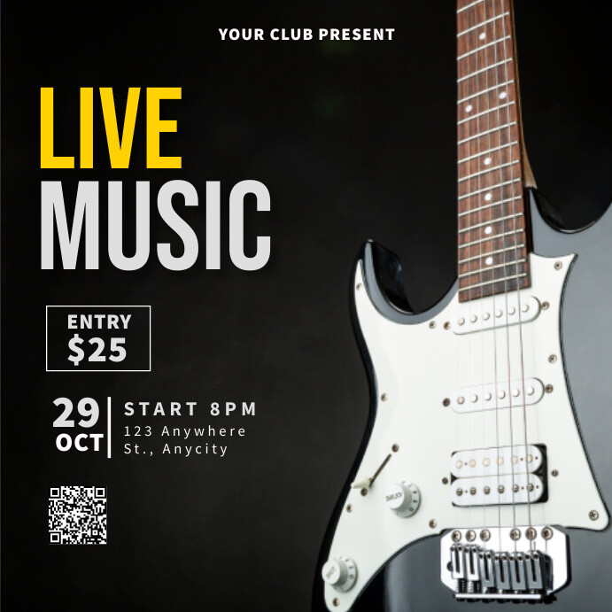 Live Music Template | PosterMyWall