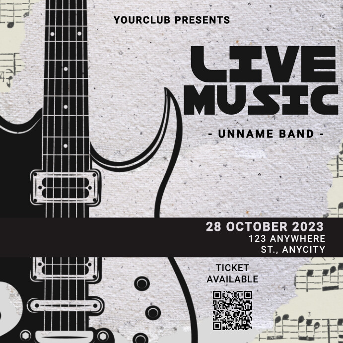 Live Music Template | PosterMyWall