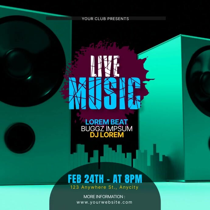 Live Music Template | PosterMyWall