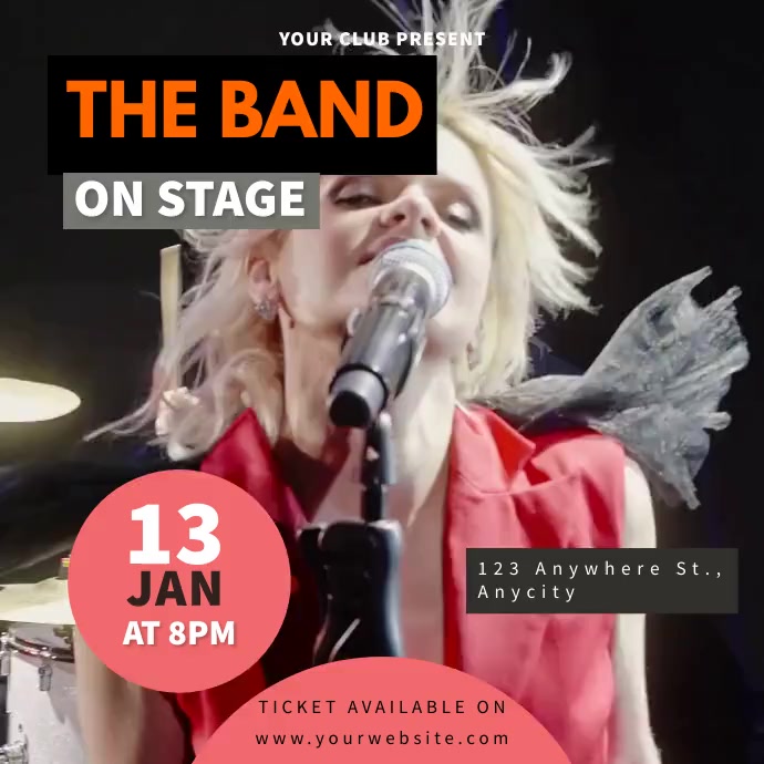 Live Music Template | PosterMyWall