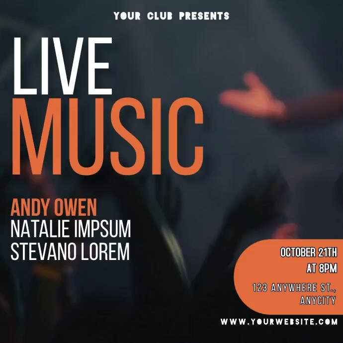 Live Music Template | PosterMyWall