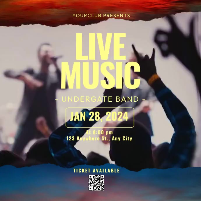 Live Music Template | PosterMyWall