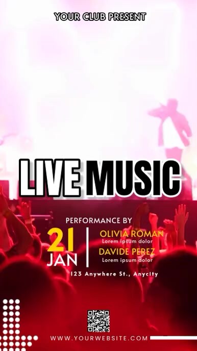 Live Music Template | PosterMyWall