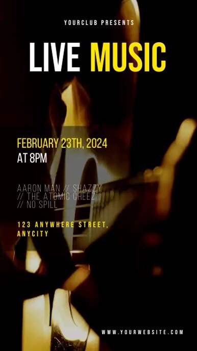 Live Music Template | PosterMyWall