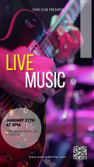 Live Music Template | PosterMyWall