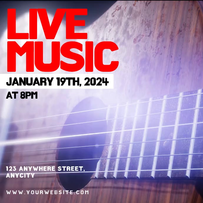 Live Music Template | PosterMyWall