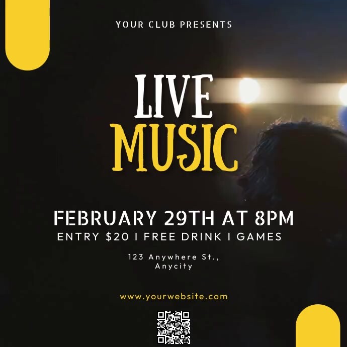 Live Music Template | PosterMyWall